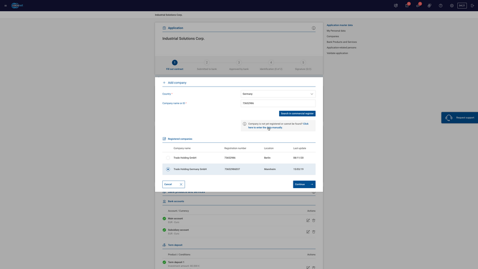 Digital corporate client onboarding – according to the bank’s needs ...