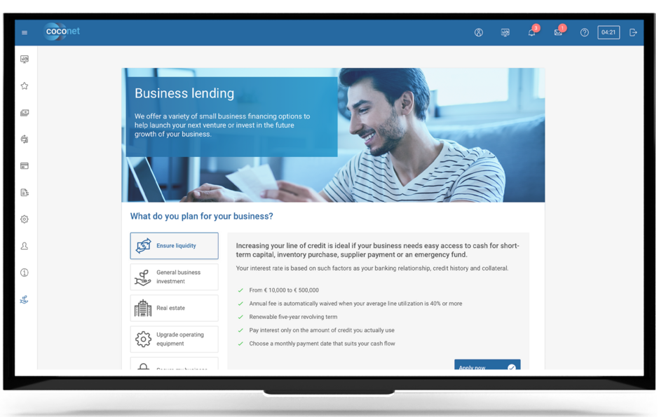 The clever way to expand your corporate banking suite - CoCoNet AG